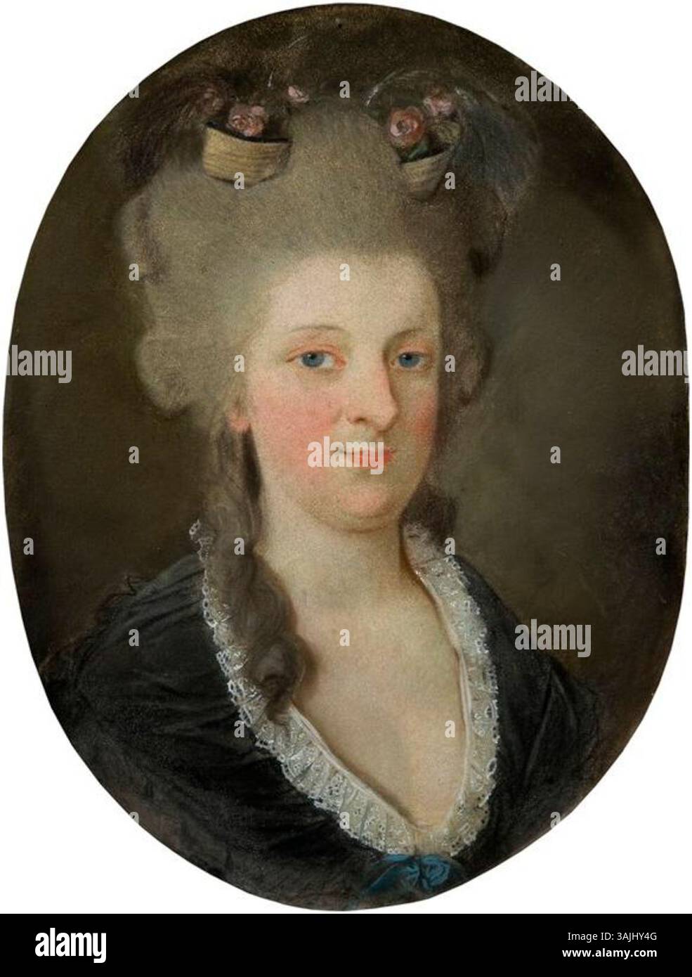Gustav Taubert's portrait of Marie Antoinette (1775-1799) captures the ...