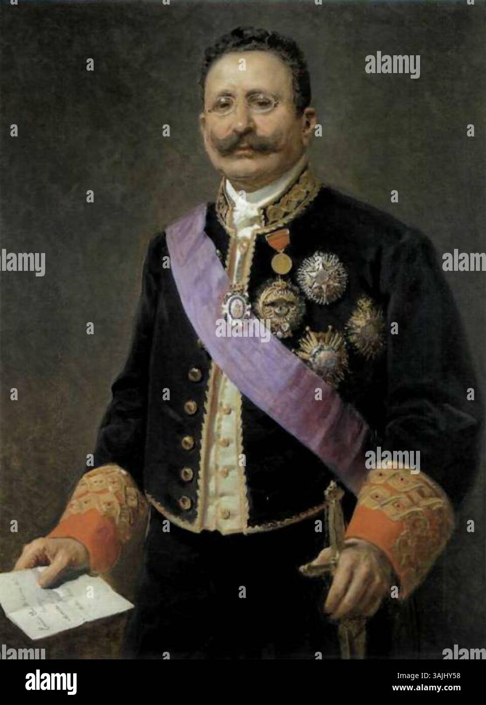 This early 20th-century portrait shows Carlos Corteza Prieto, who ...