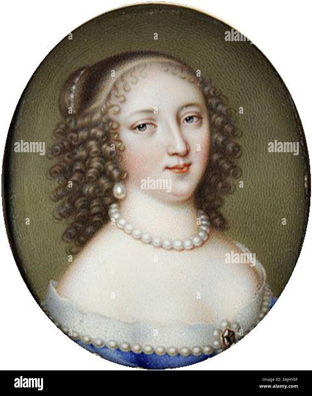 Jean Petitot's miniature portrait, presumed to be of Anne Marie Louise ...