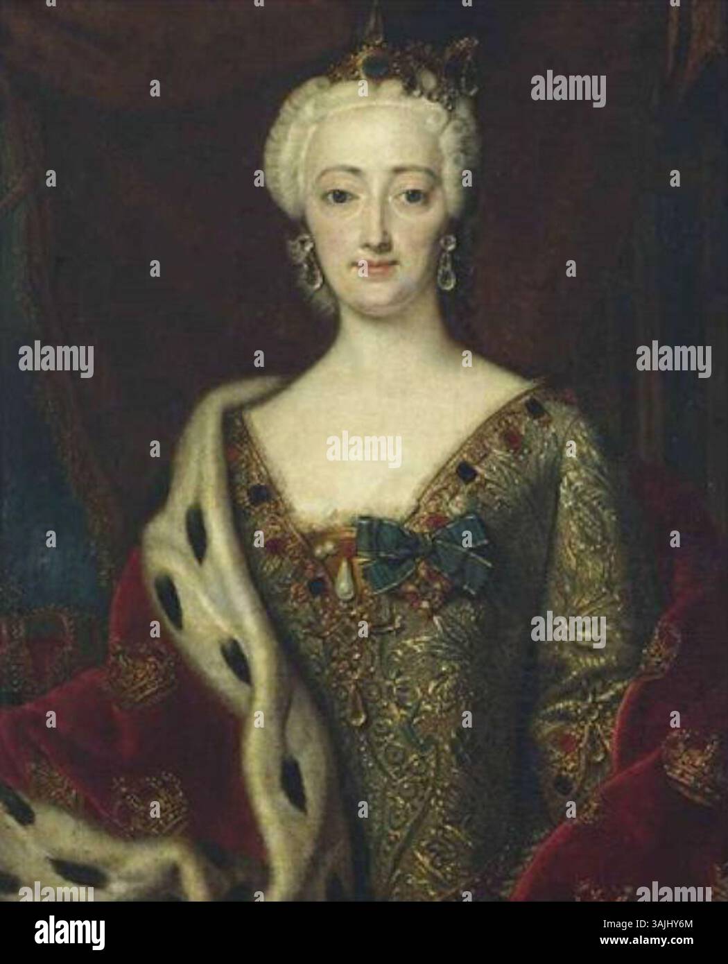 This 18th-century portrait, attributed to the manner of Andreas Møller ...