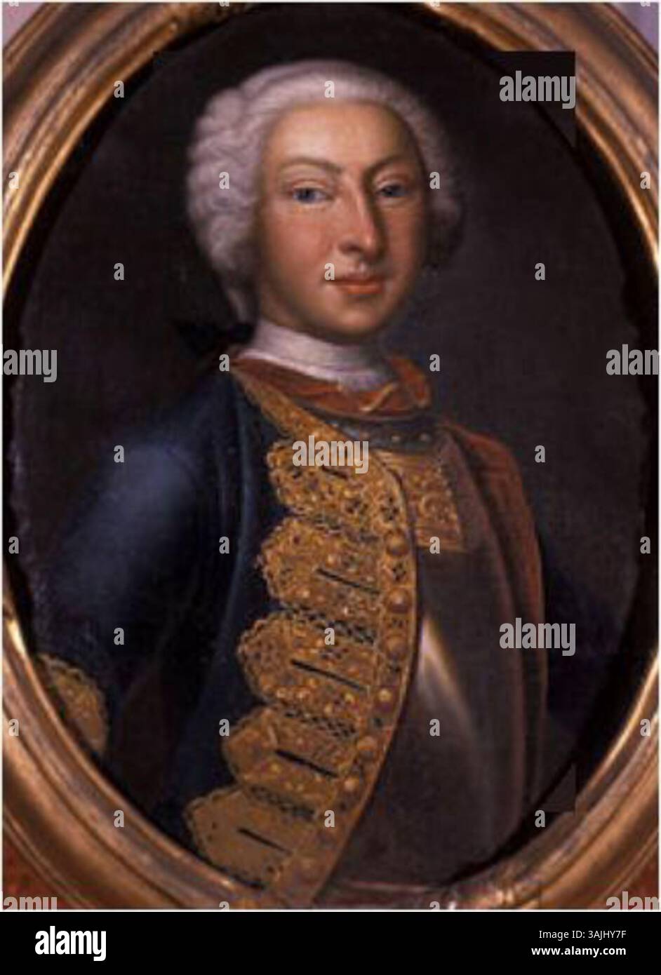This 18th-century portrait depicts Moritz, Prince of Saxe-Gotha ...