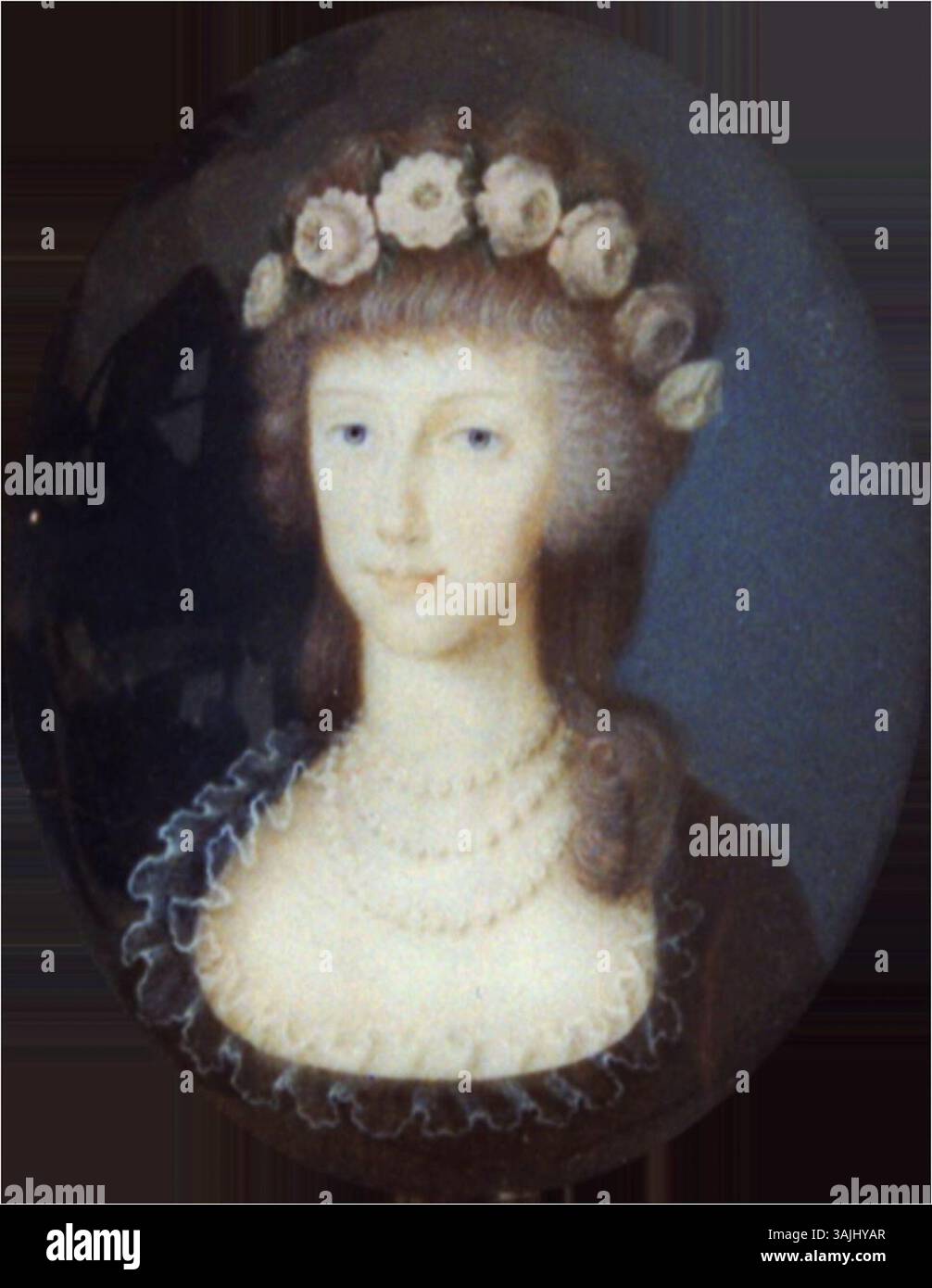 Portrait of Maria Clementina of Austria, Duchess of Calabria, painted ...