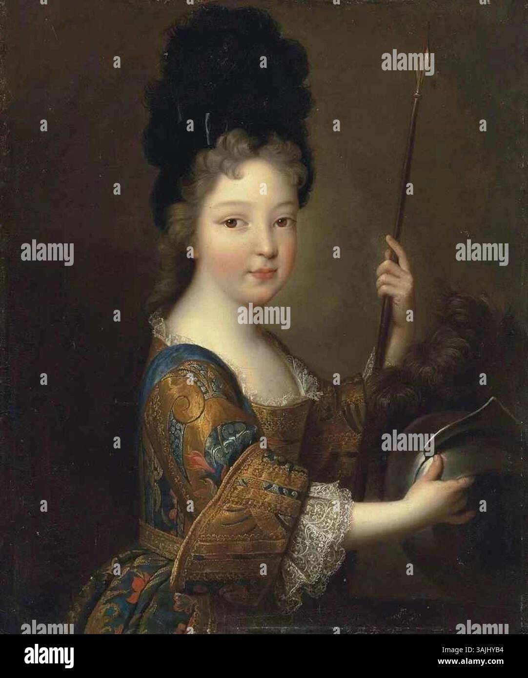 This portrait by Alexis-Simon Belle depicts a boy dressed as Mars, the ...