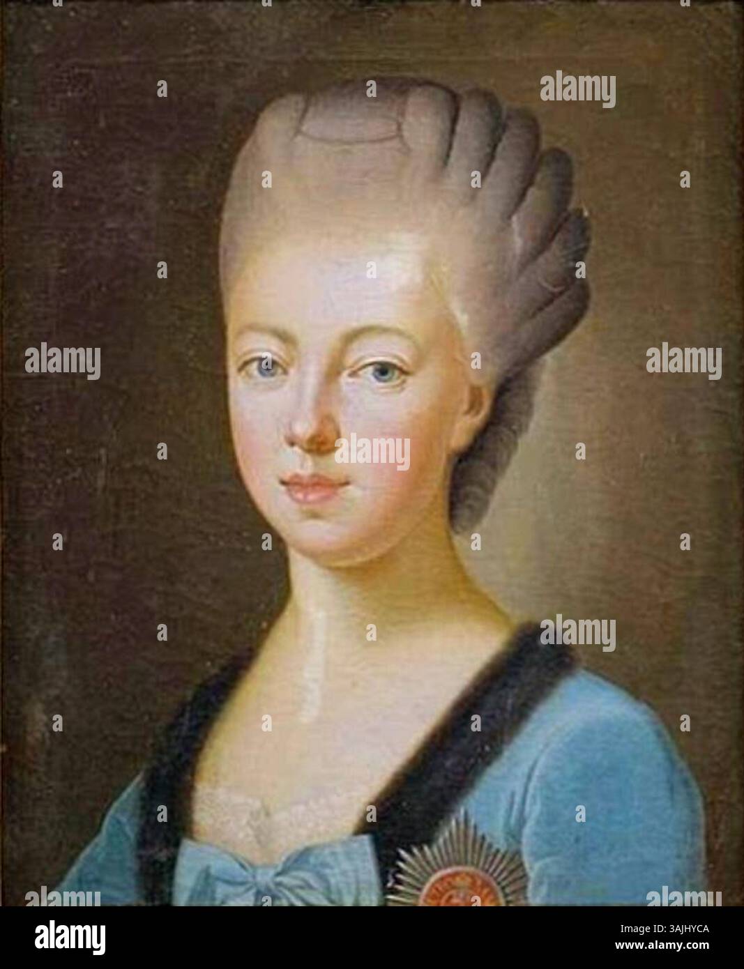 The portrait of Landgravine Louise of Hesse-Darmstadt, painted by Anton ...