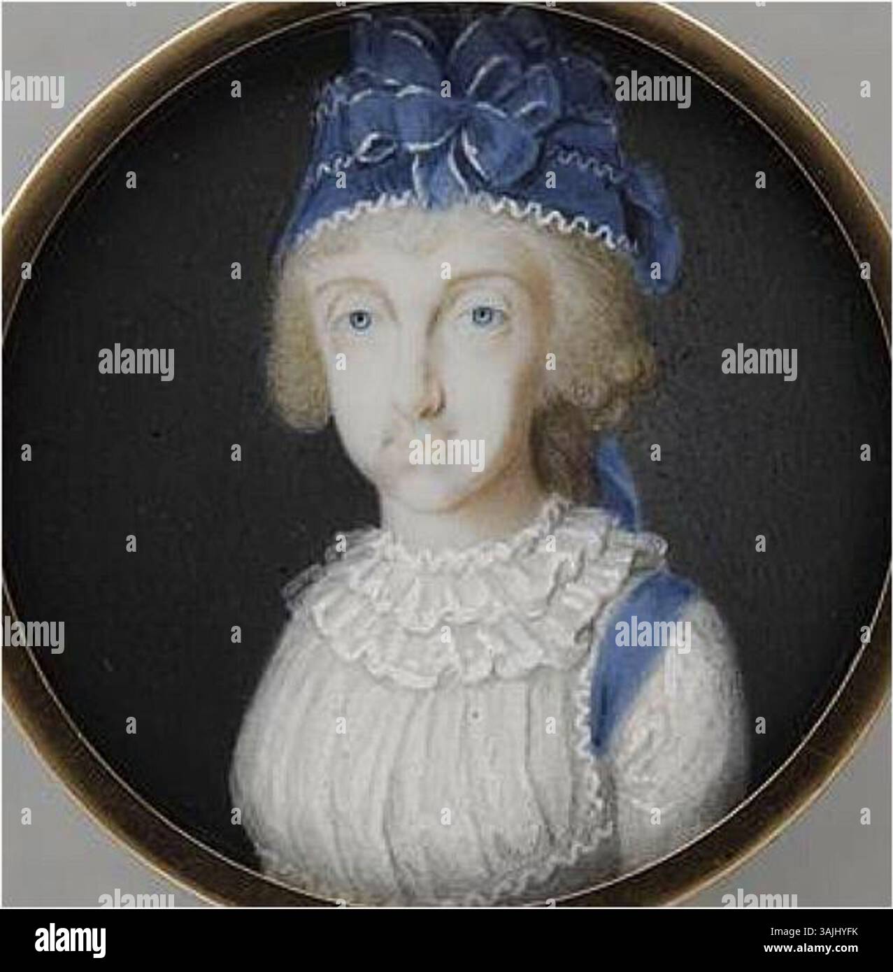 This 18th-century gouache miniature by Giuseppe Tresca depicts Maria ...