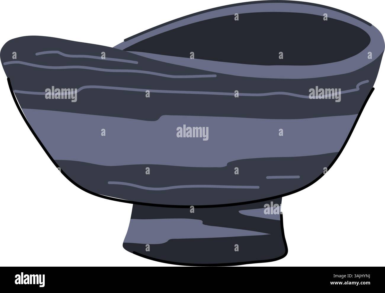glass decorative bowl cartoon vector illustration Stock Vector Image ...