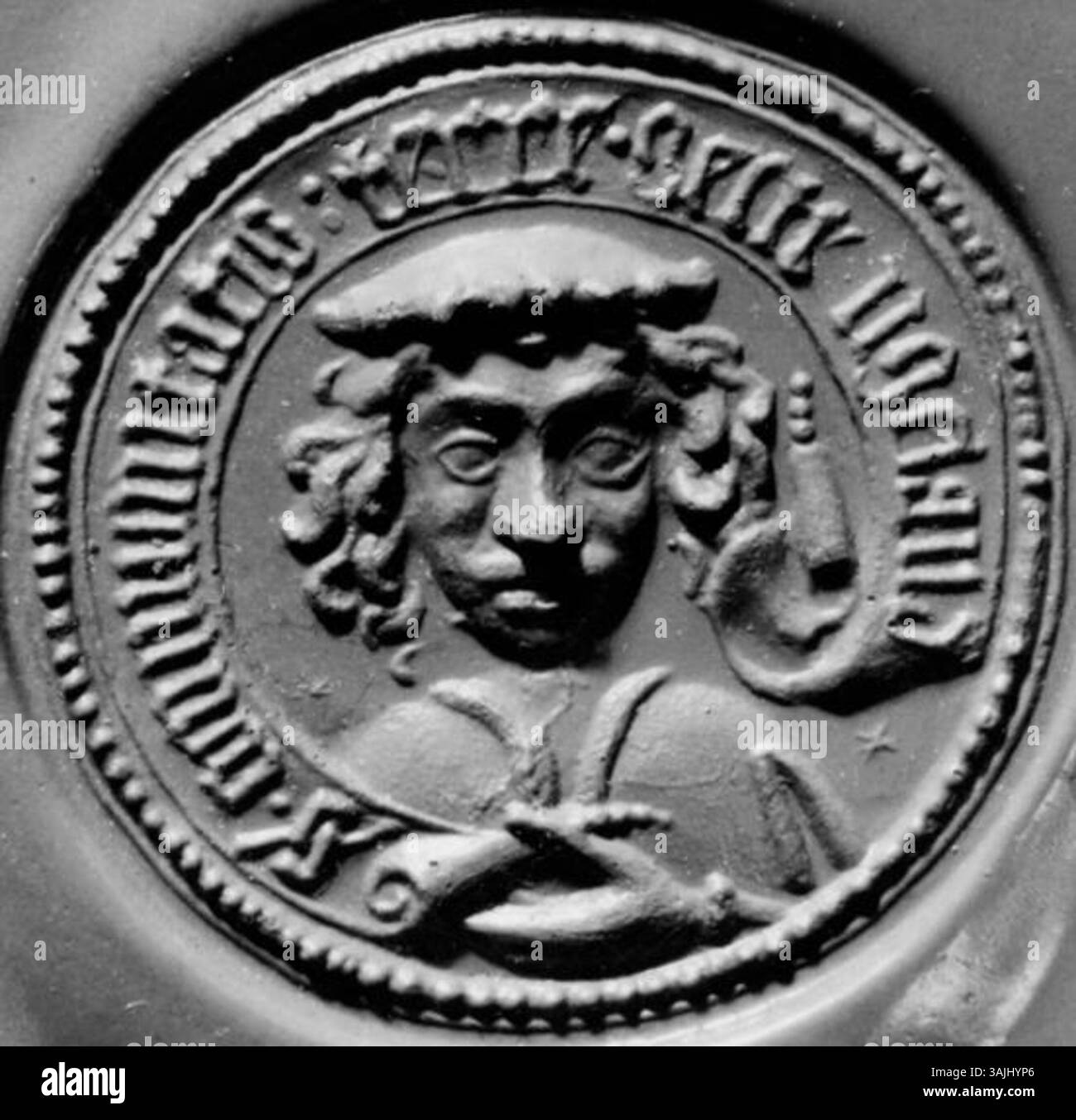 The 13th to 16th-century seal of Gestricia, believed to depict Prince ...