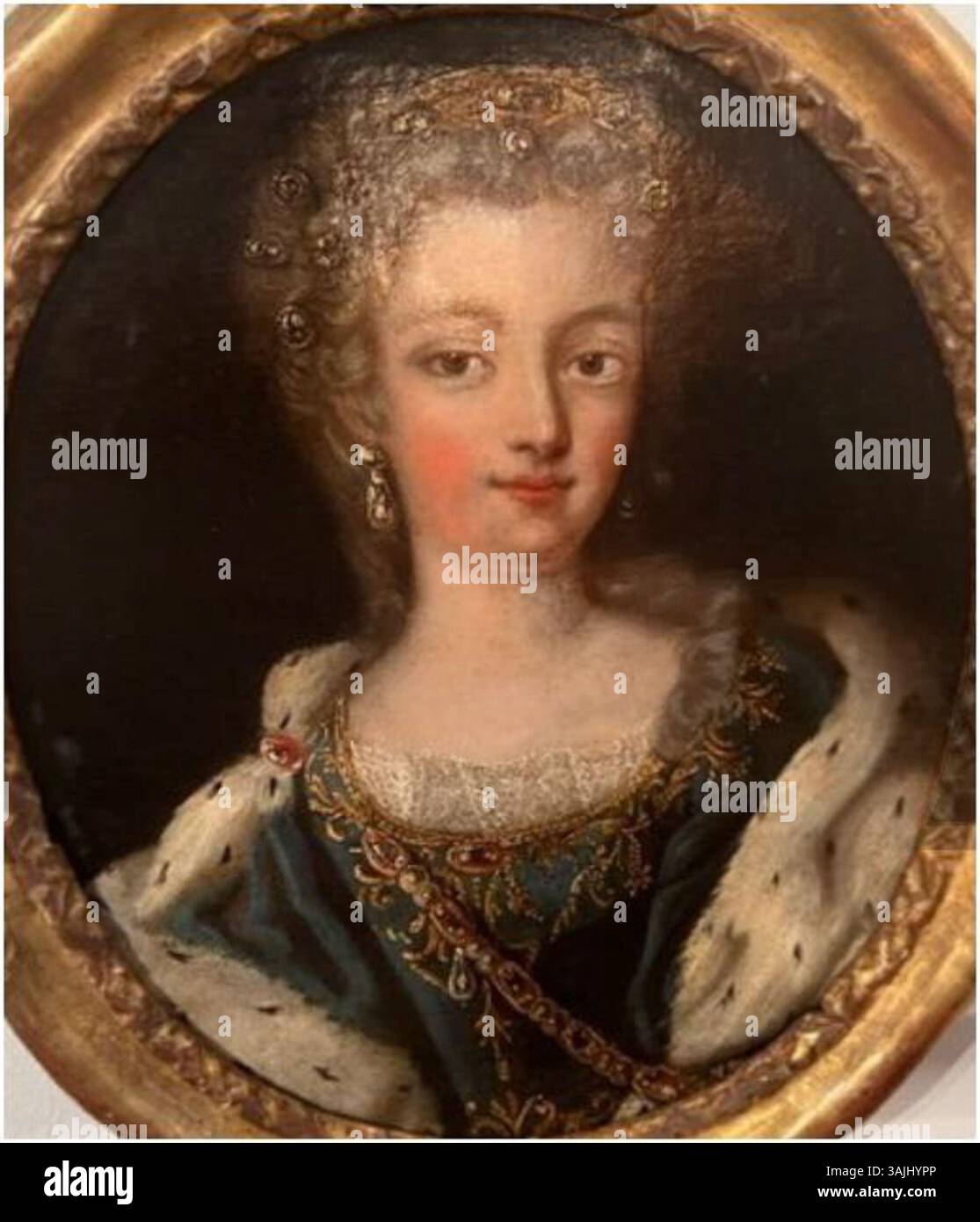 This 18th-century portrait, possibly depicting Marie Adélaïde of Savoy ...