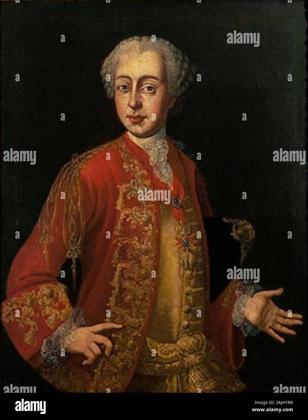 An 18th-century portrait of Joseph II, Holy Roman Emperor, painted in ...