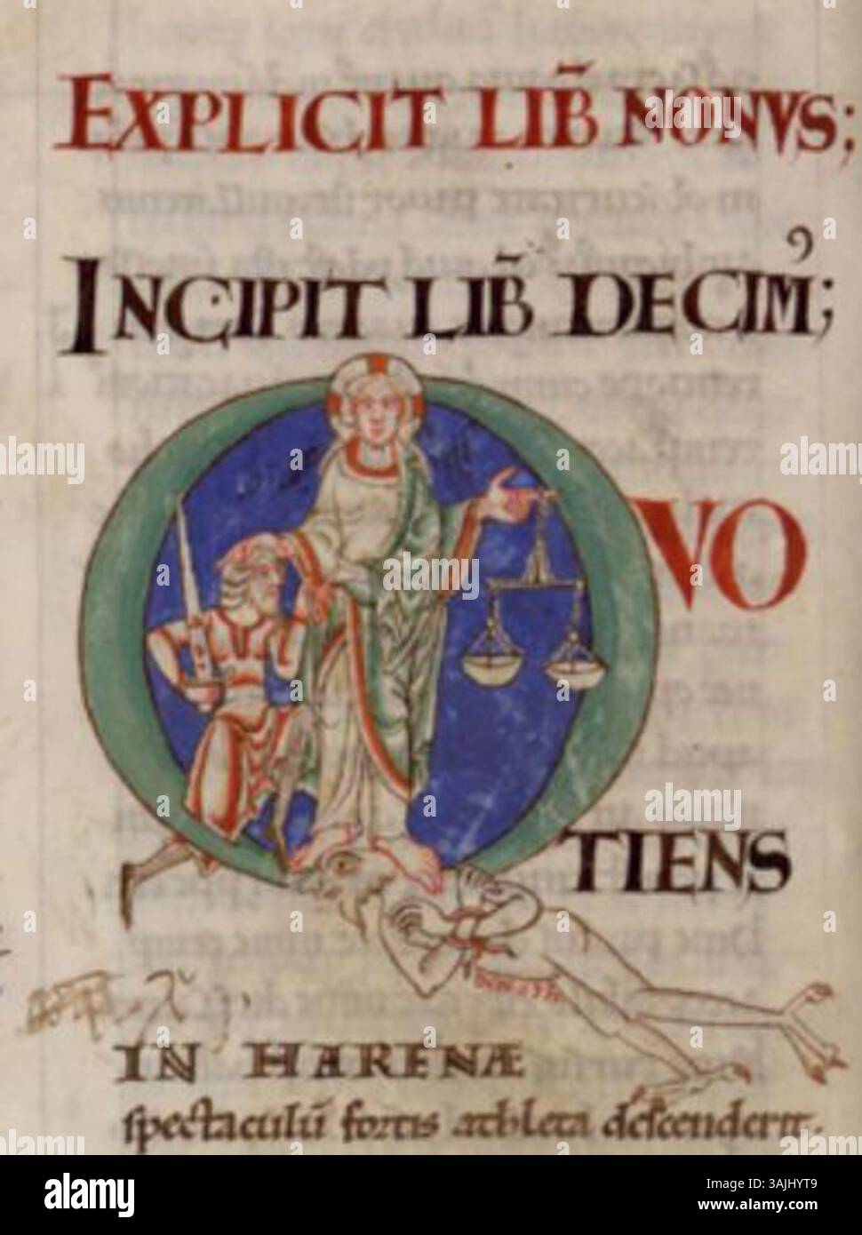 In the 12th-century manuscript 'Moralia in Job,' folio 88V depicts ...