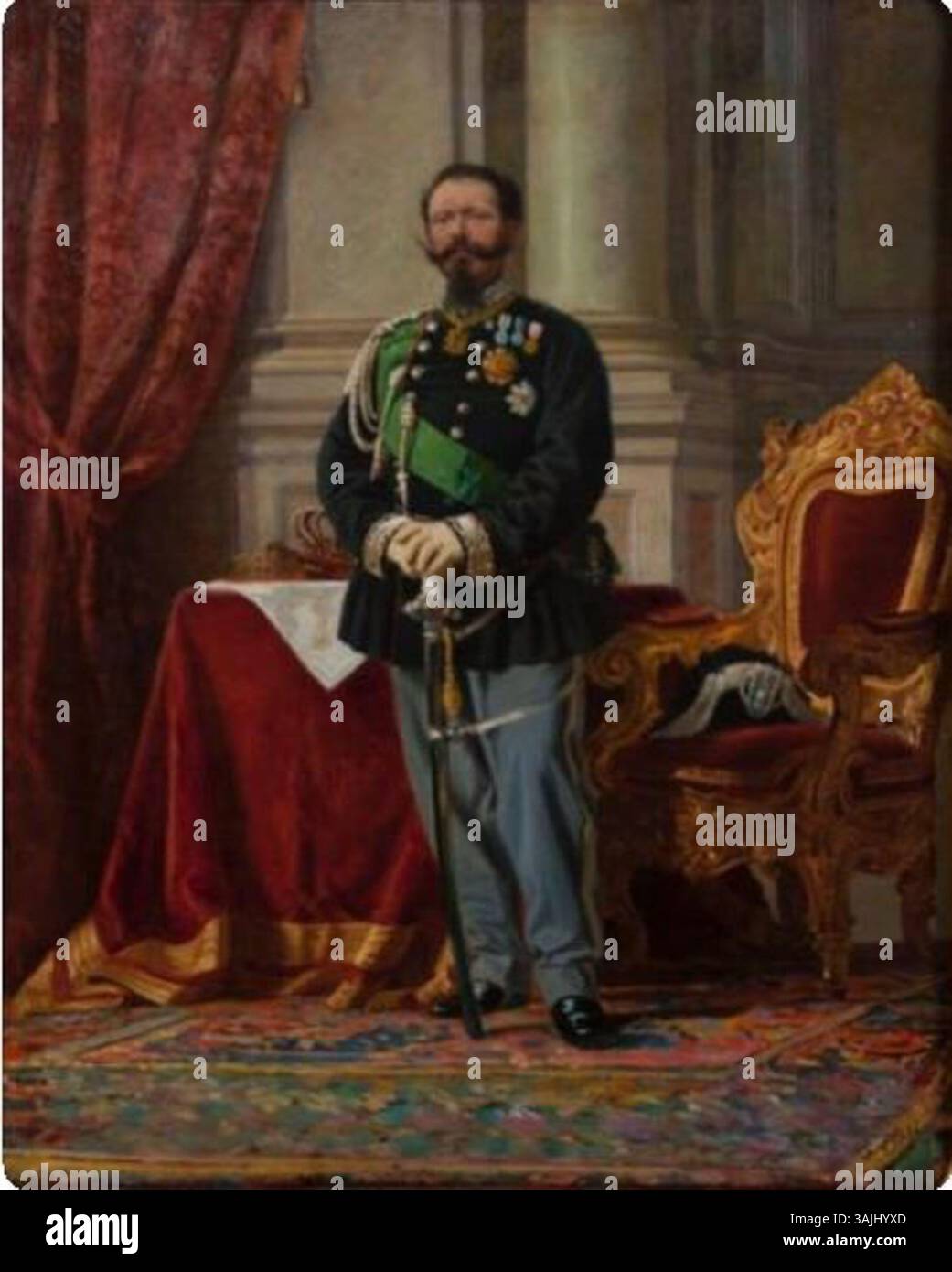 This 19th-century portrait by Stefano Ussi depicts Vittorio Emanuele II ...