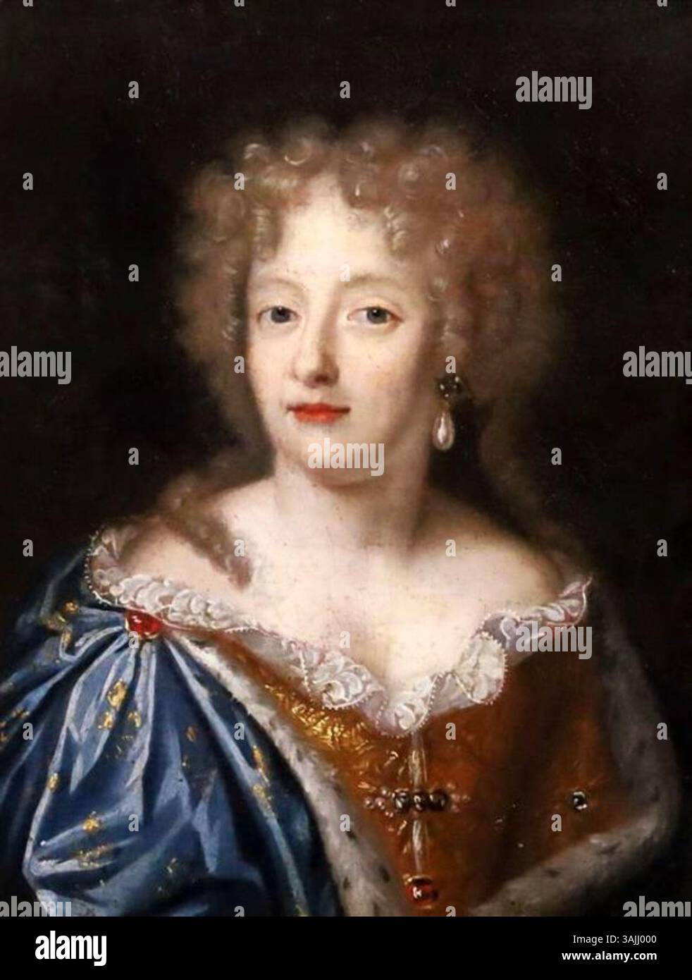 The presumed portrait of Elisabeth Charlotte of the Palatinate, painted ...