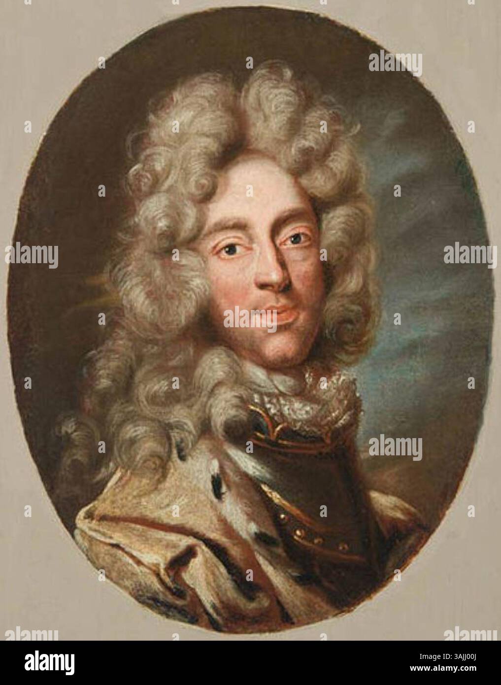 The portrait of John William III of Saxe-Eisenach (1666-1729), painted ...