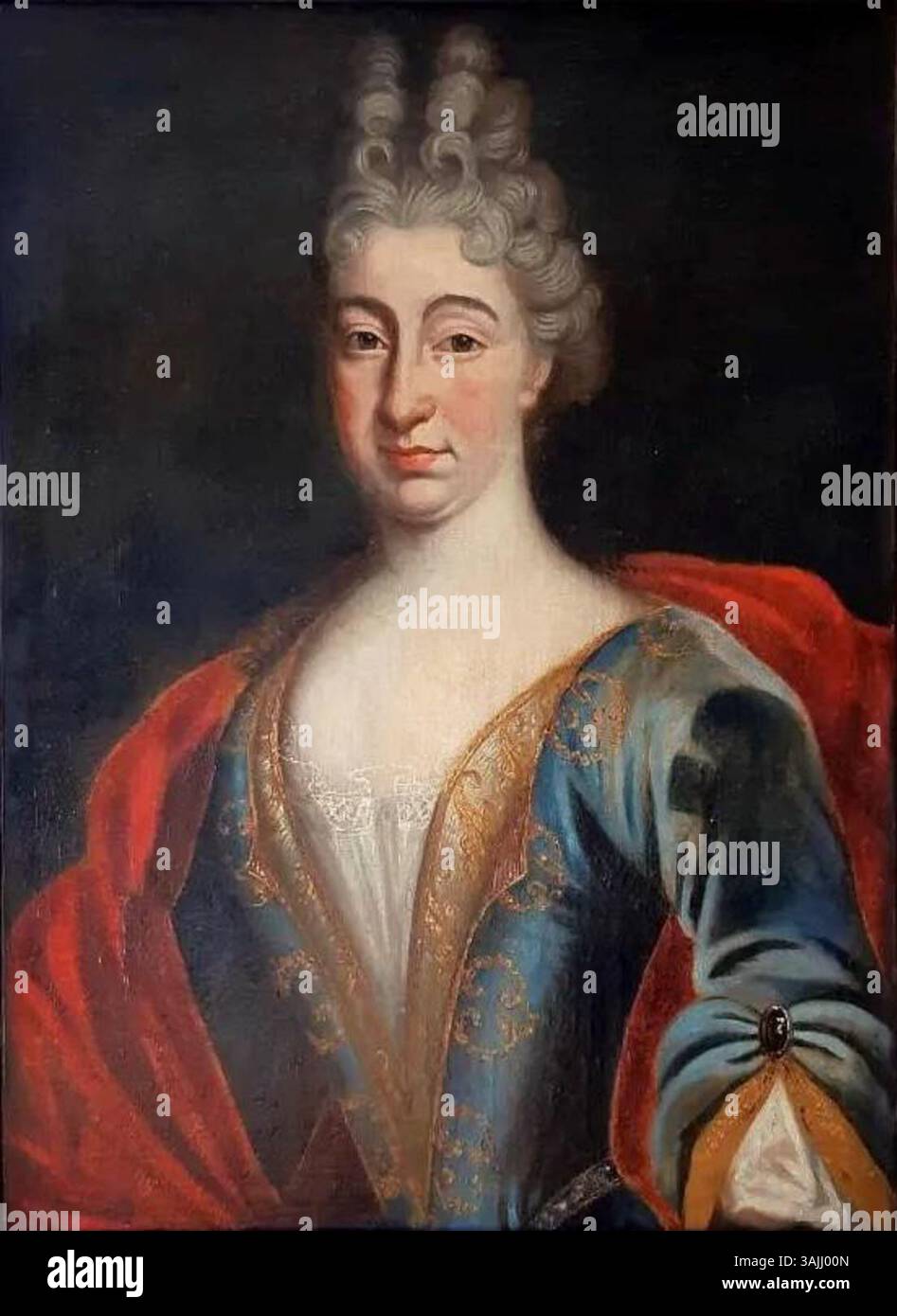 A portrait of Marie Anne de Bourbon, daughter of Louis XIV of France ...