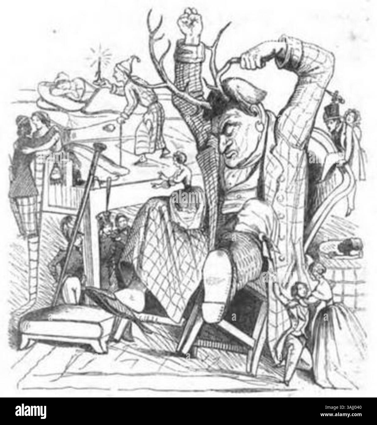 This illustration from 'Fliegende Blätter' (Vol. 1, Issue 23, Page 184 ...