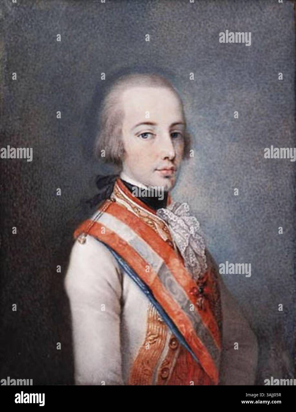 This painting, attributed to the circle of Joseph Kreutzinger, depicts Francis II, the Holy ...