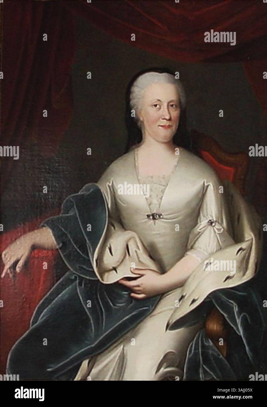 This 18th-century portrait by Bernard Accama depicts Marie Louise of ...