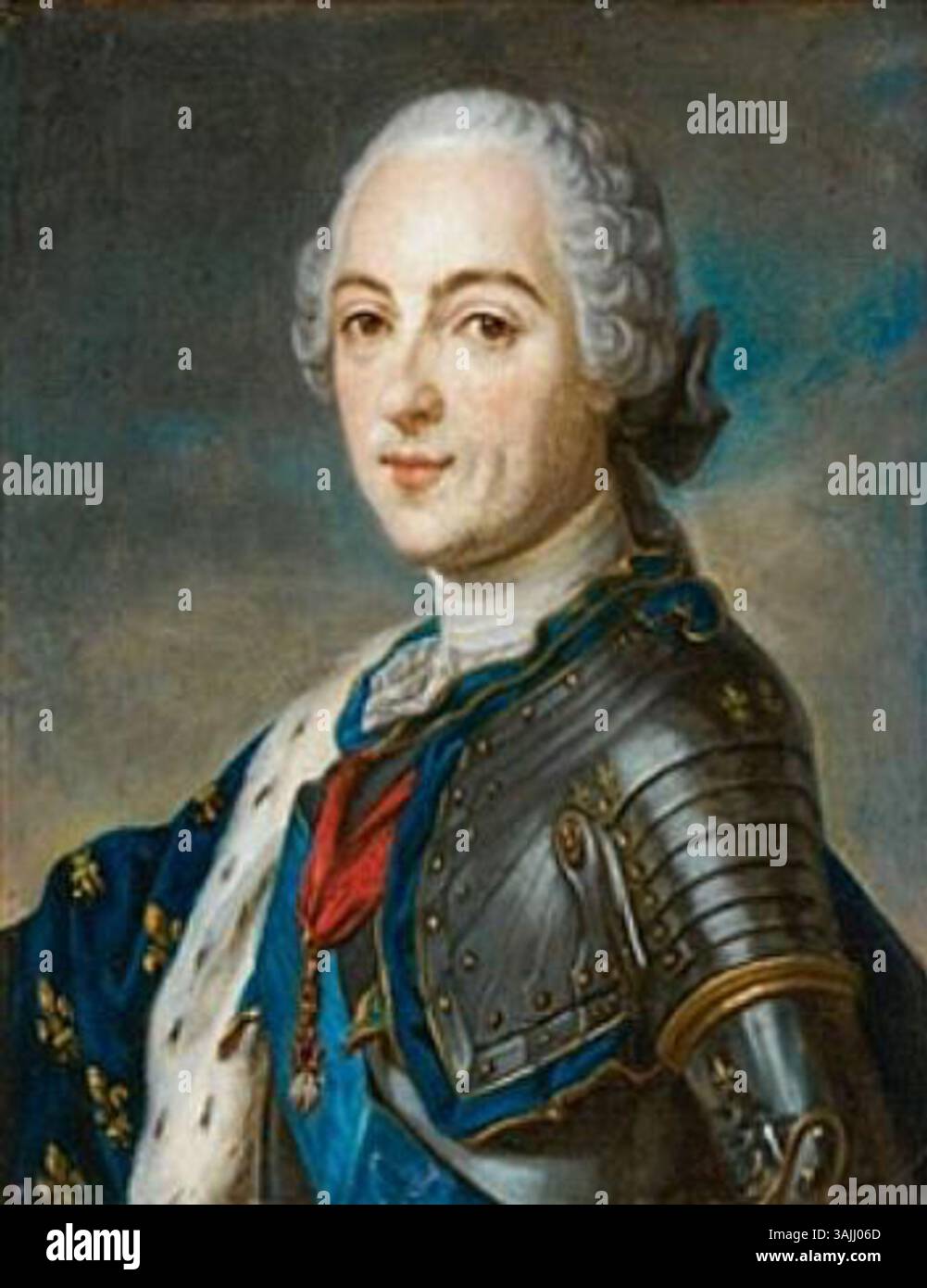 This set of portraits, painted after Maurice Quentin de La Tour ...