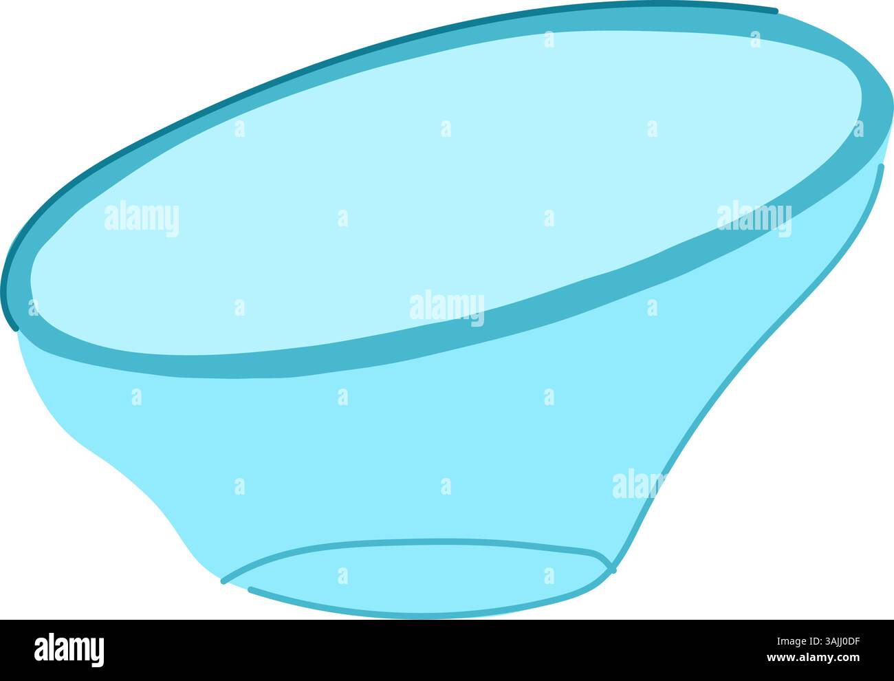wood decorative bowl cartoon vector illustration Stock Vector Image ...