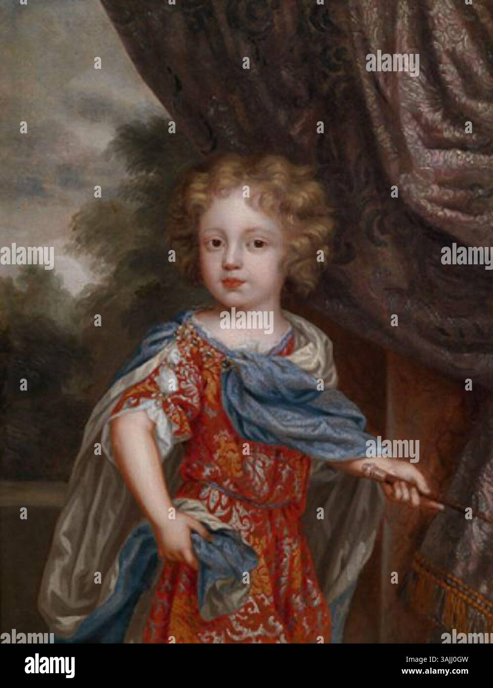 Henri Gascar's presumed portrait of Philip of France, painted in the 17th century, shows him as ...