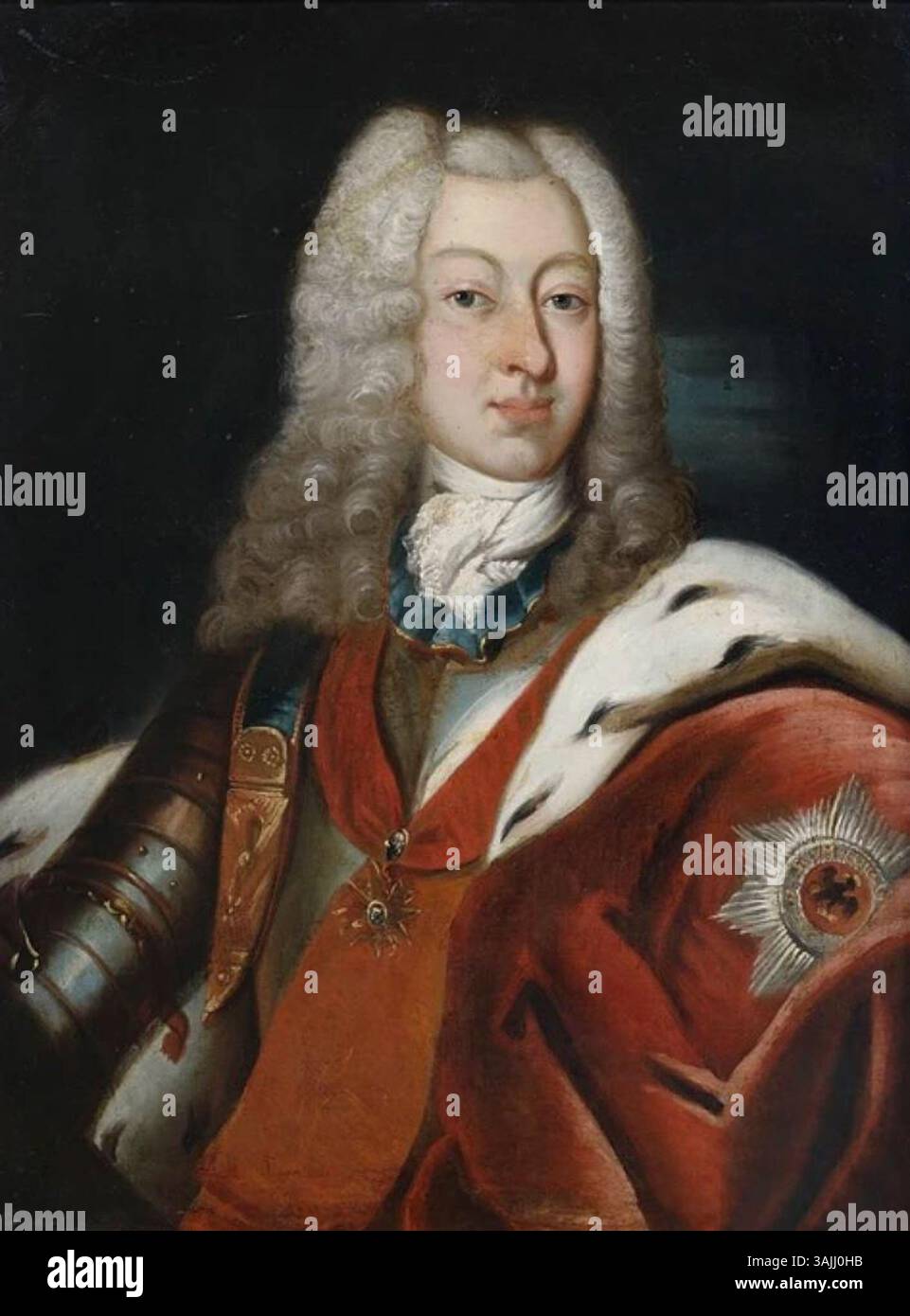 This 18th-century portrait depicts Friedrich Ludwig, Hereditary Prince ...
