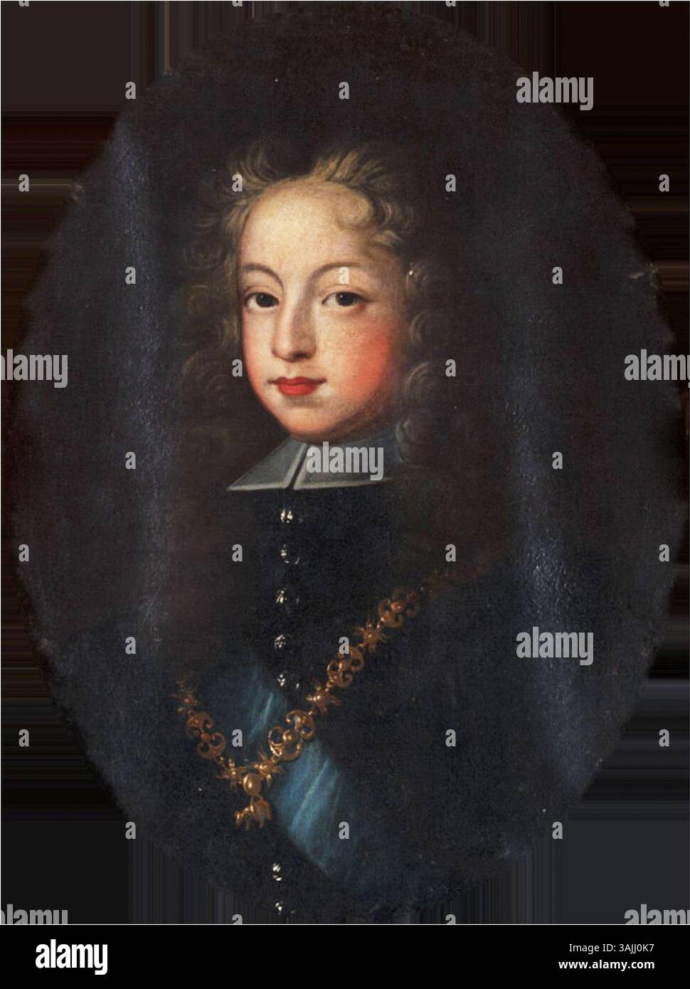 Portrait of Philip V of Spain, painted between 1700 and 1709, showing ...