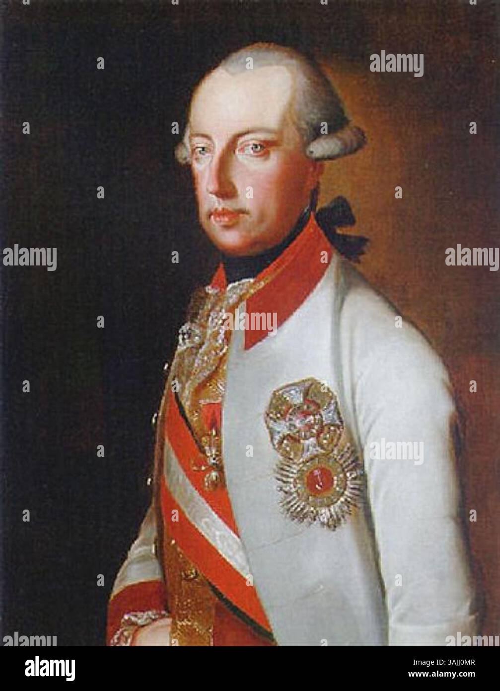 Portrait of Emperor Joseph II of Austria by Johann Baptist von Lampi ...