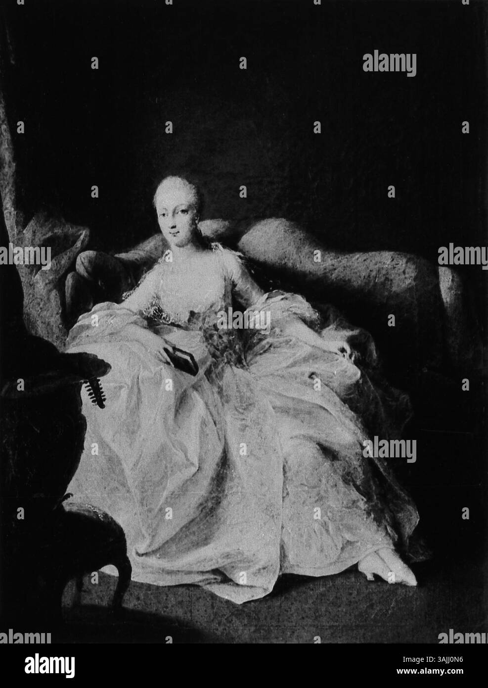 Portrait of Princess Wilhelmina of Hesse-Kassel (1726-1808), wife of ...