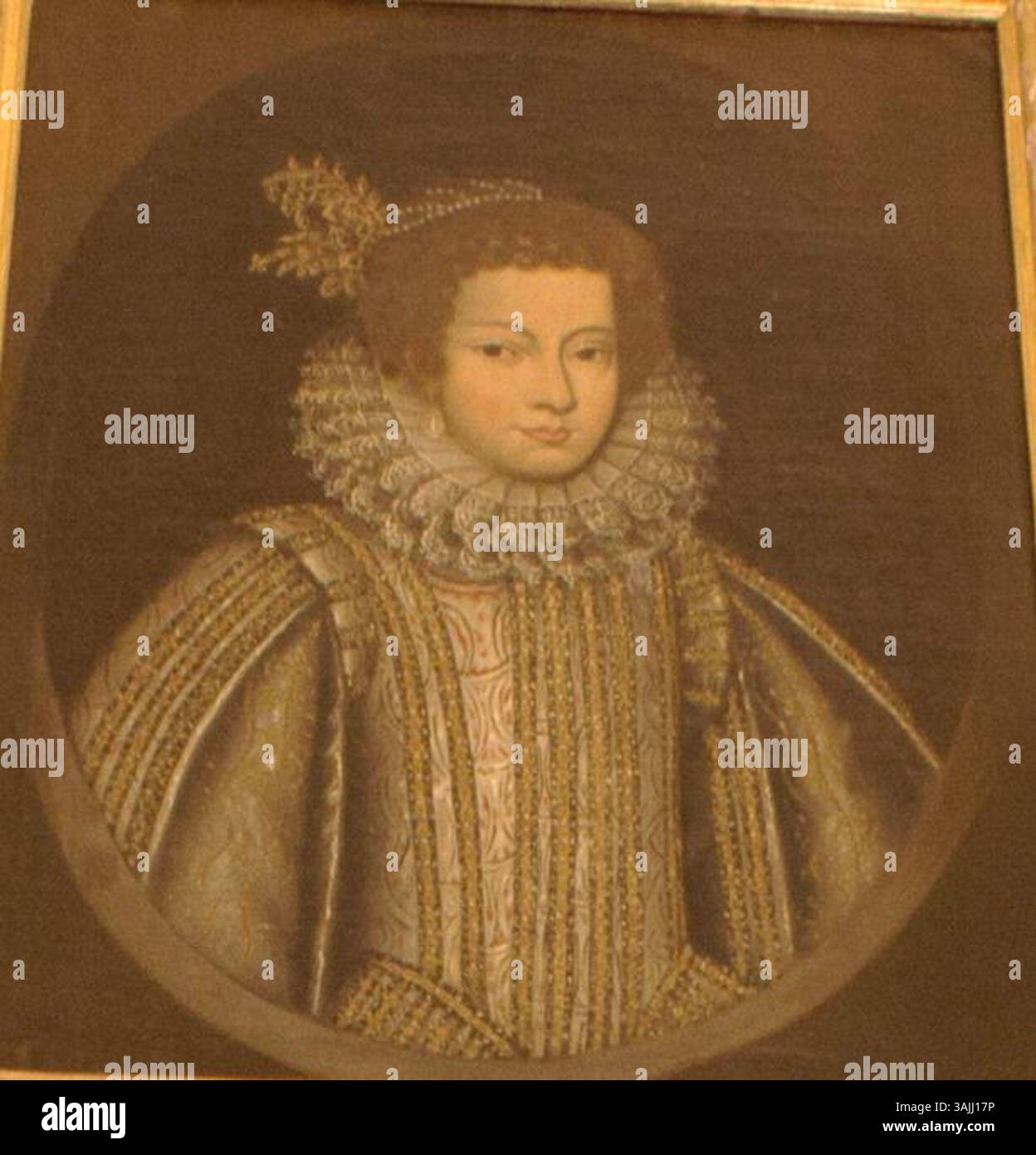 Portrait of a female member of the Farnese family, painted during the ...