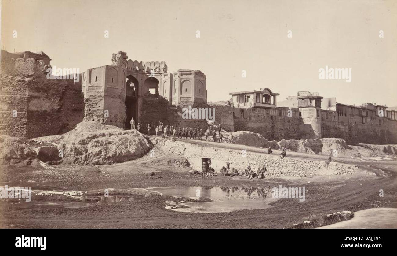 The Panorama of the Bala Hissar, photographed by John Burke between ...
