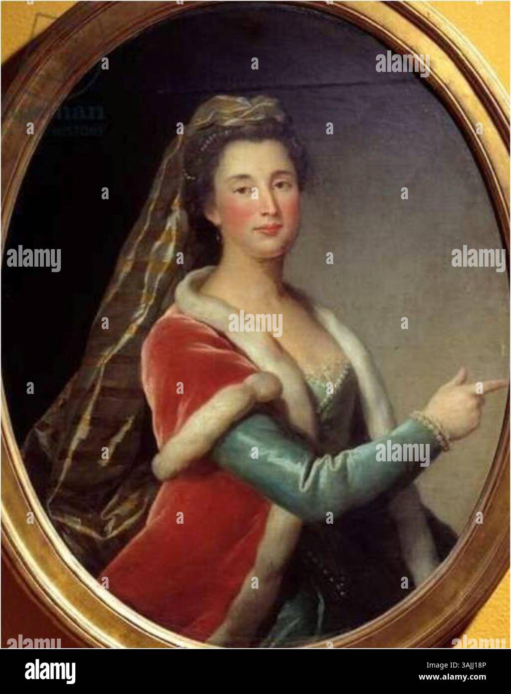 This portrait, believed to show Marie Desmares as Roxane, was painted ...