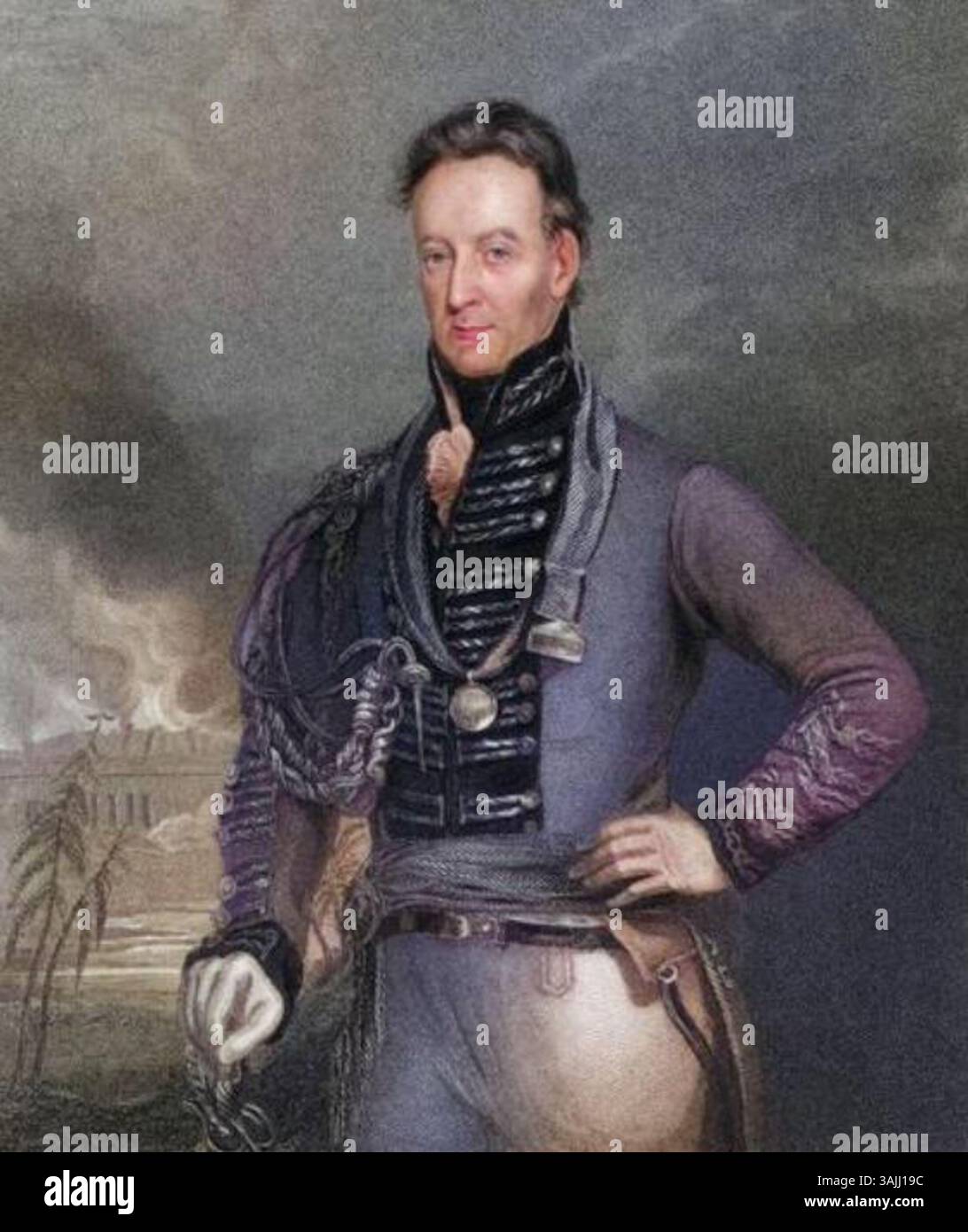 This engraving after John Eckstein’s work depicts Sir Charles Shipley ...