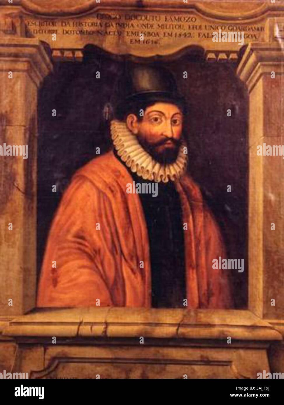 Portrait of Diogo do Couto, a prominent Portuguese historian from the ...