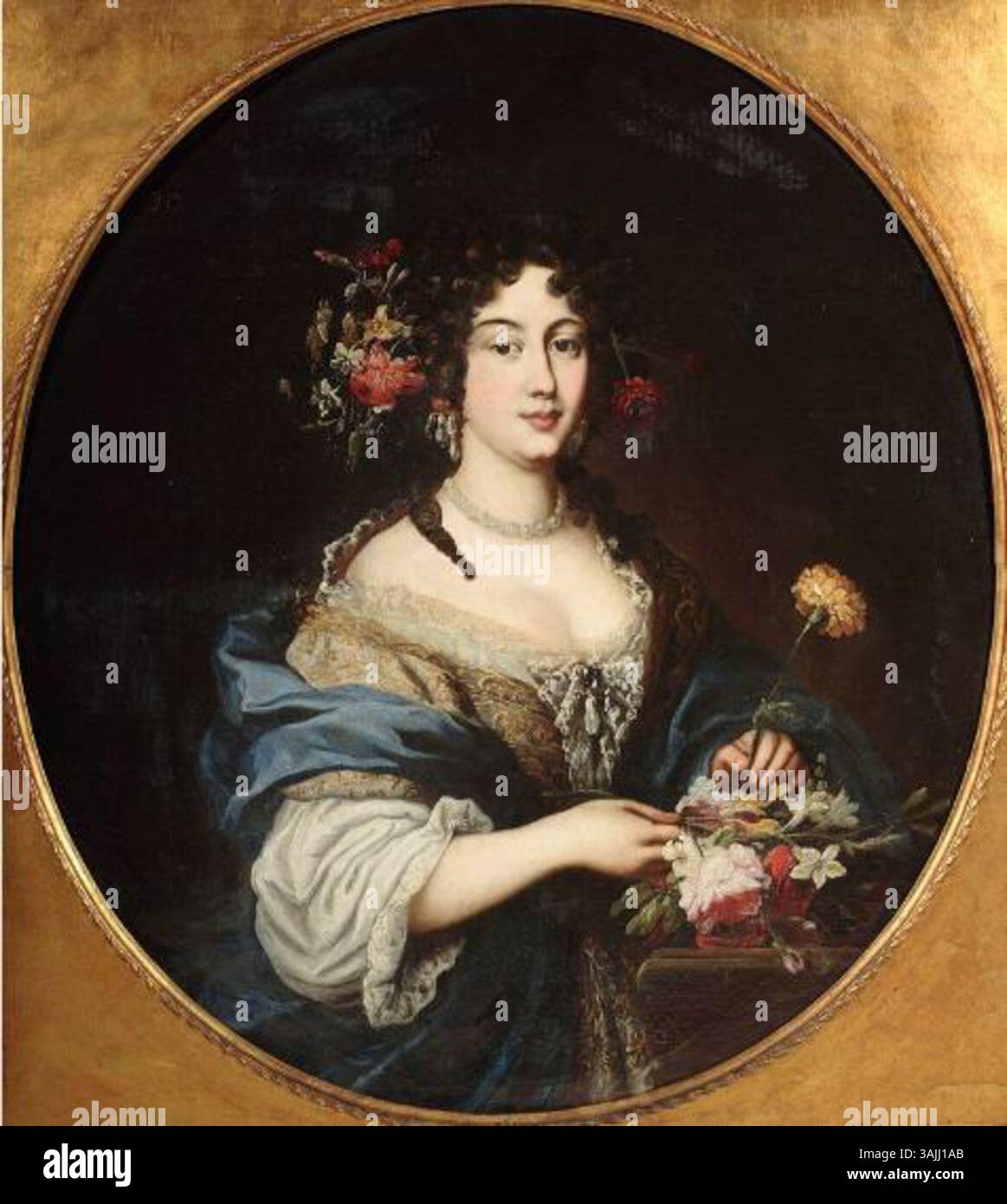 In this 18th-century work from the Circle of Hyacinthe Rigaud, a lady ...