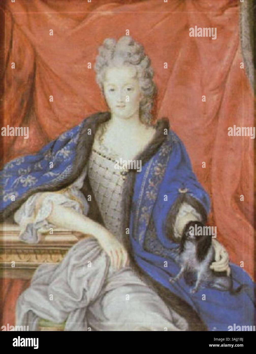 This miniature painting, created around 1690, is presumed to depict ...