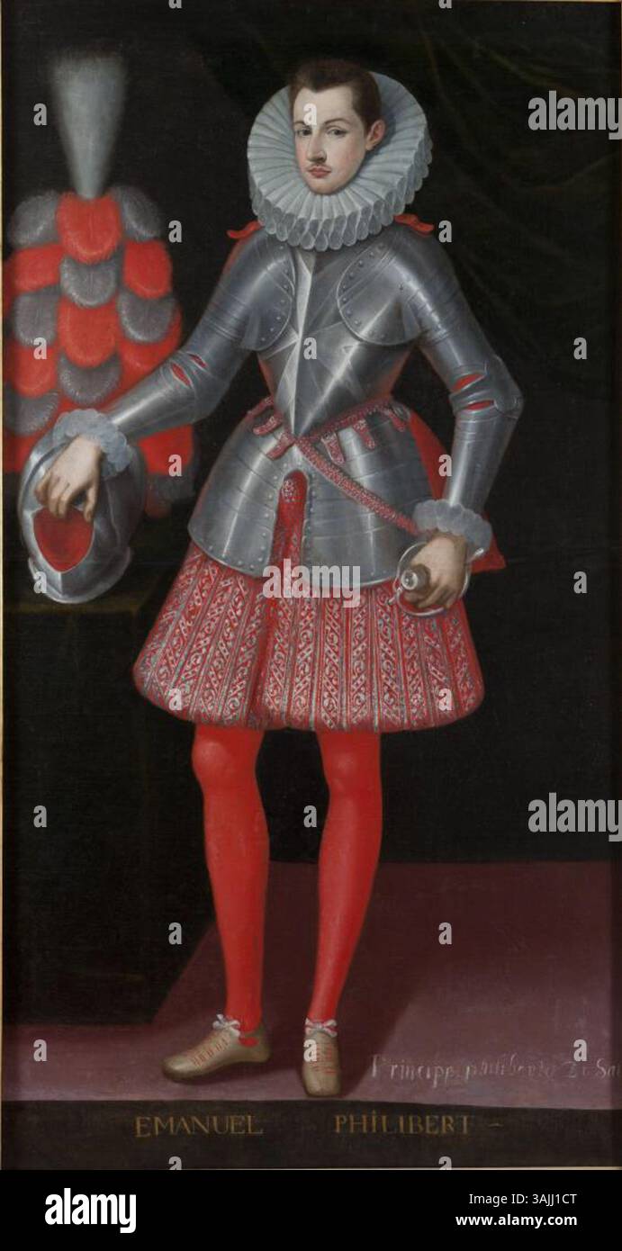 This 1591 portrait of Emanuele Filiberto of Savoy, painted by an ...