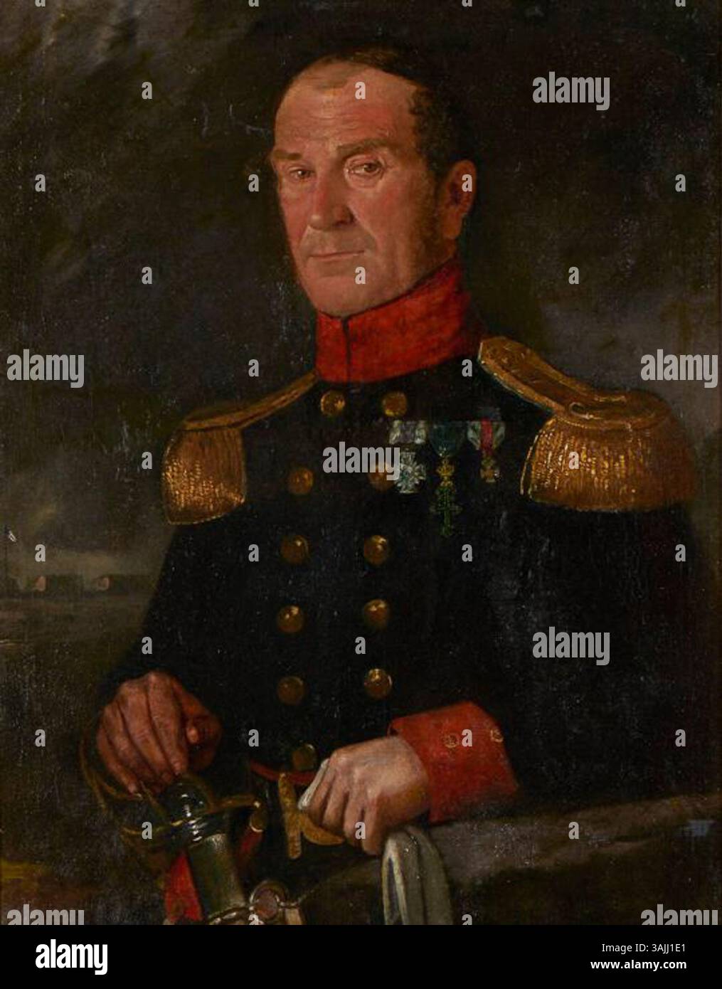 A 19th-century portrait of a Portuguese Artillery Colonel, featuring ...
