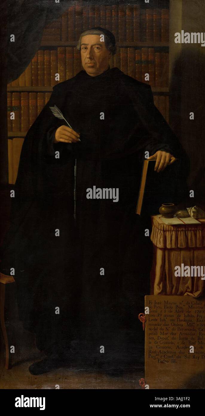 This portrait by Joaquim Manuel da Rocha, circa 1780, depicts Friar ...