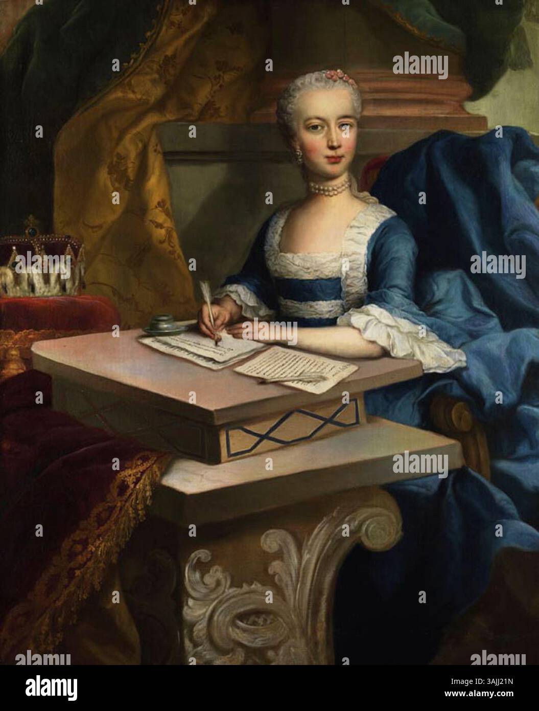 Portrait of Archduchess Maria Josepha of Austria (1751-1767), daughter ...