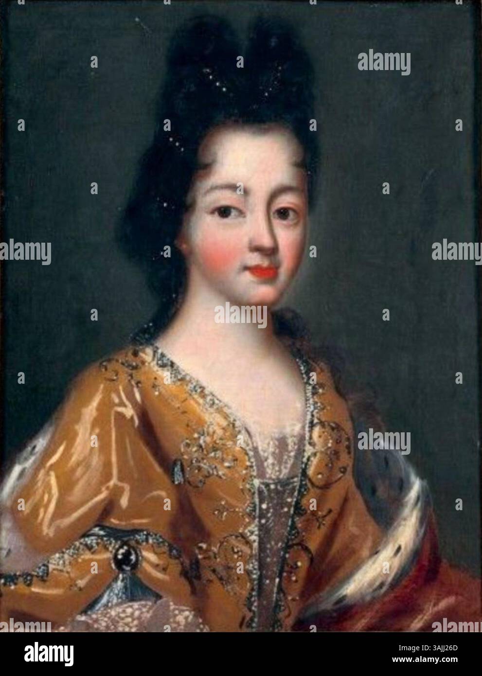 17th-century portrait of Marie-Anne de Bourbon, daughter of Louis XIV ...