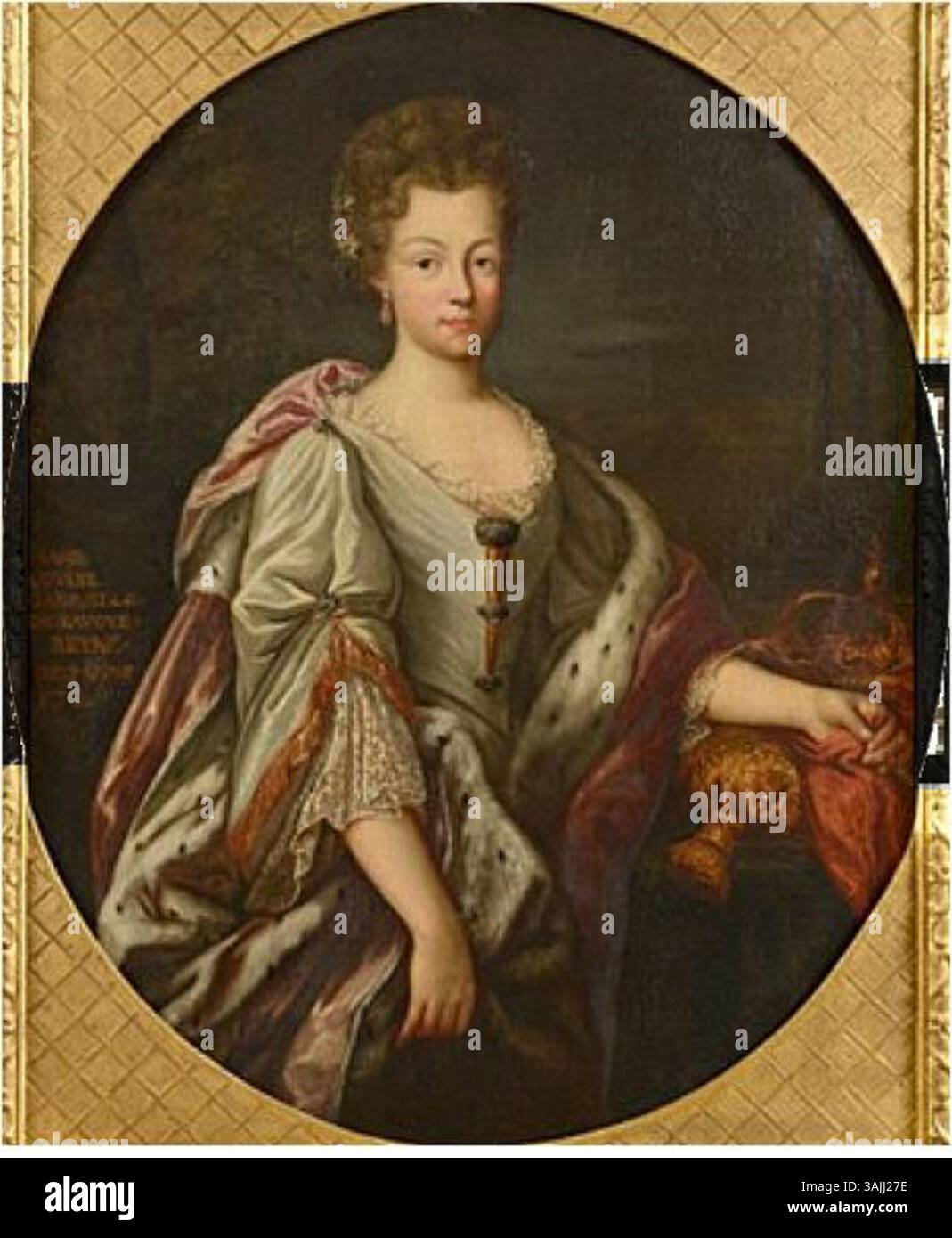 A portrait of Maria Luisa Gabriella of Savoy, Queen of Spain, painted ...