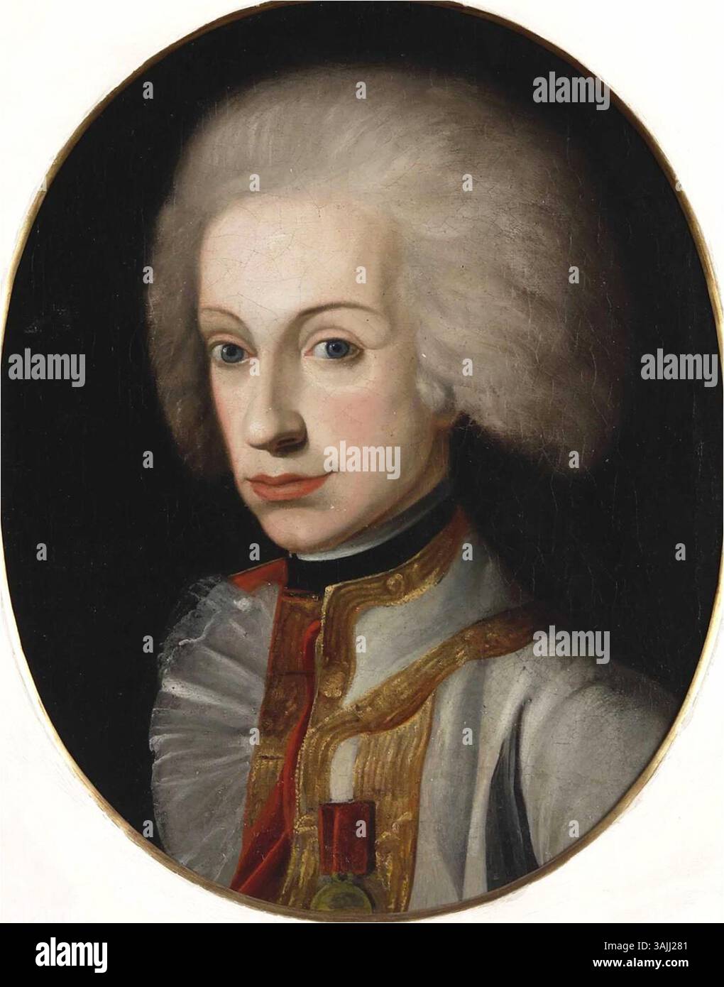 This late 18th-century portrait from the Austrian School depicts an ...