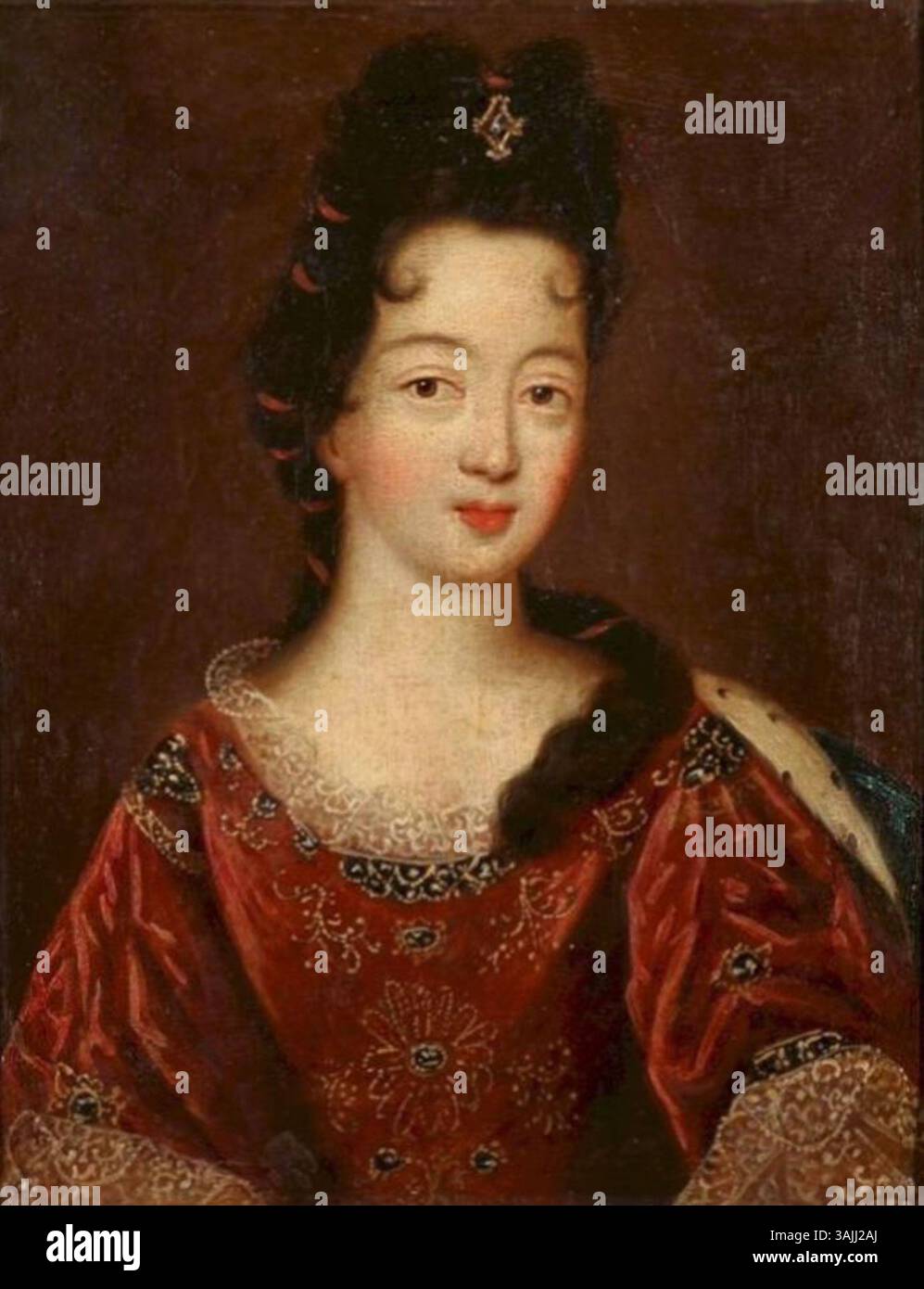 This late 17th to early 18th-century portrait depicts Louise Françoise ...