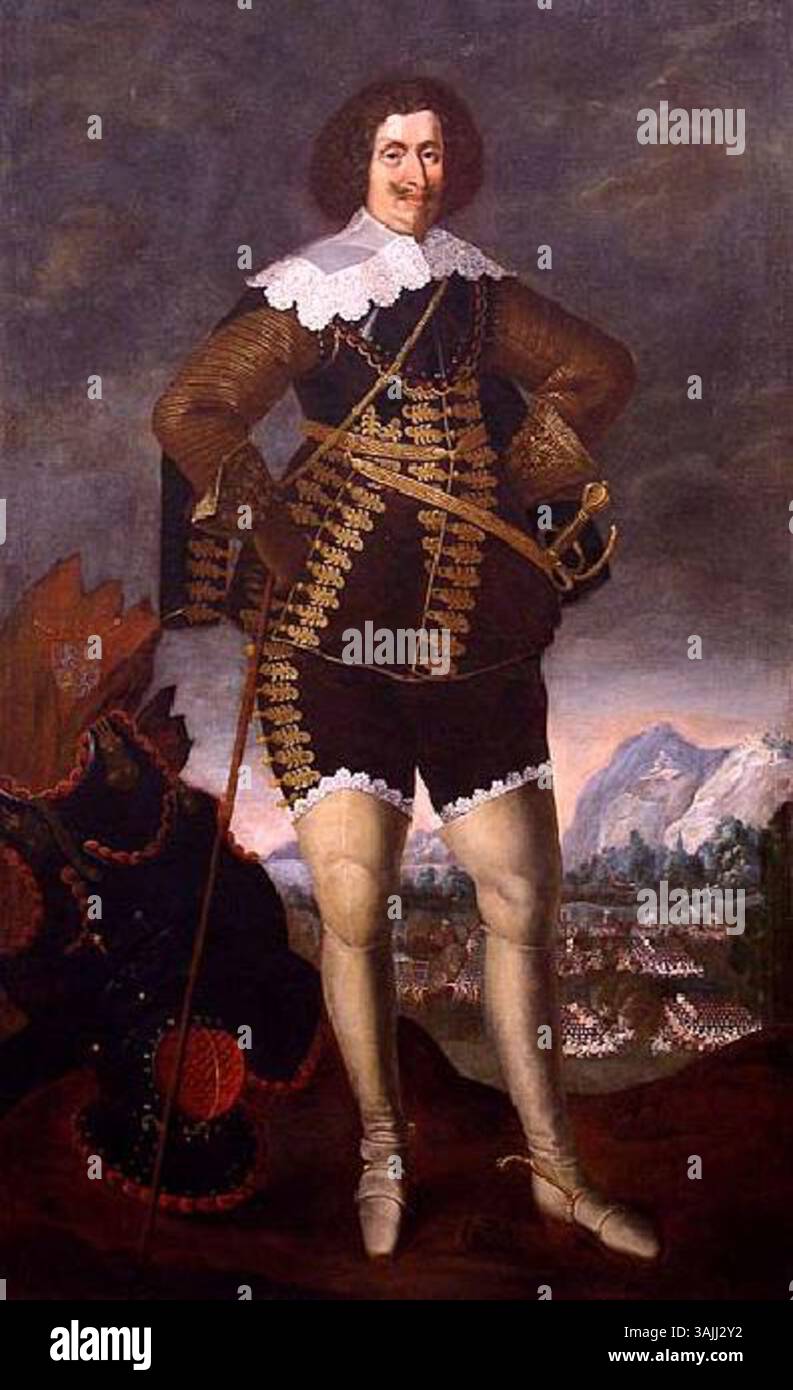 Portrait of Duke Charles I of Gonzaga, painted in the 17th century ...