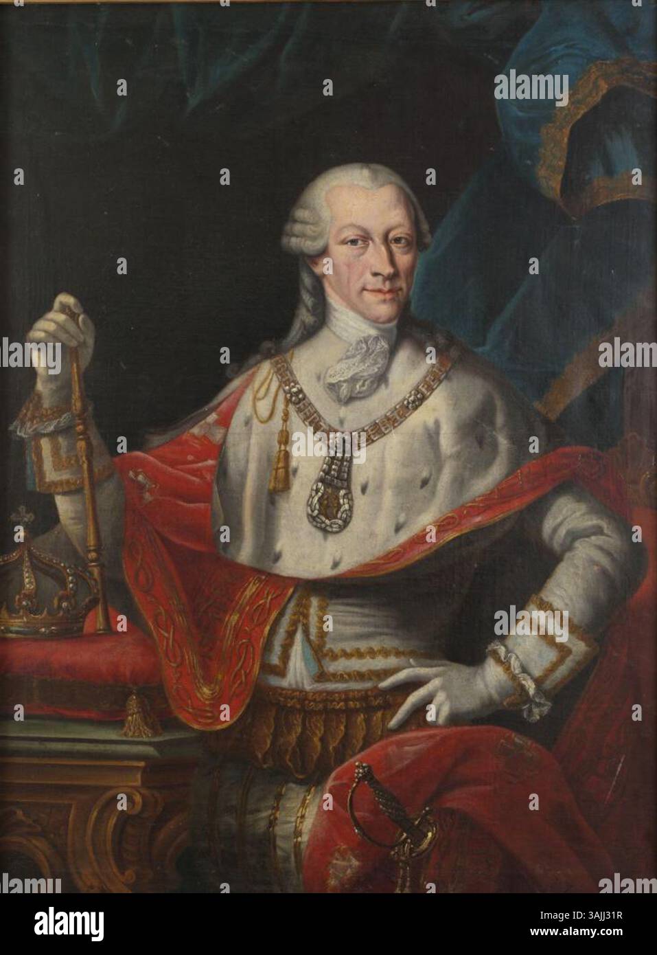 Portrait of Vittorio Amadeo III of Sardinia, painted in the 18th ...