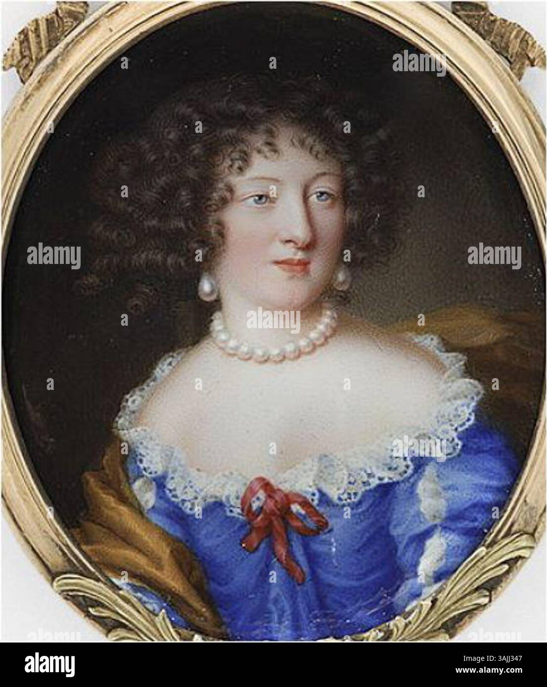 This 17th-century miniature, attributed to Jean Petitot, is a presumed ...