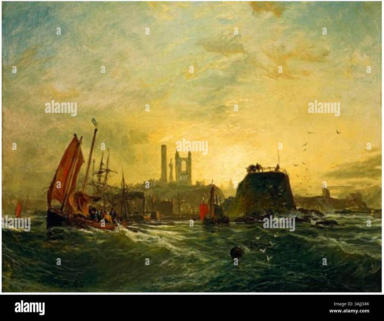'Off St Andrews' is an 1856 painting by Samuel Bough, captured through ...