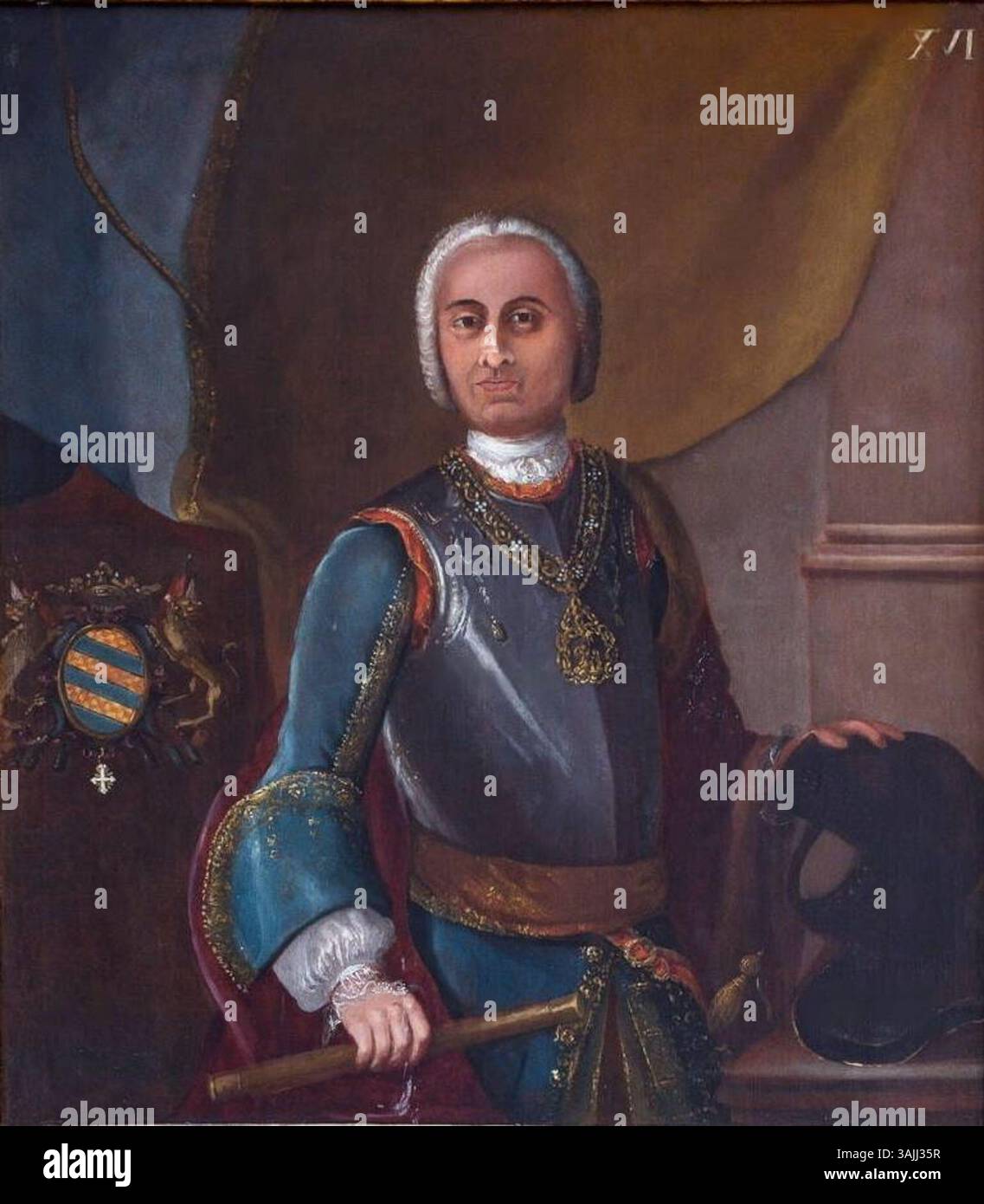 The 18th-century portrait of Carlo Giuseppe Solaro di Govone, Viceroy ...