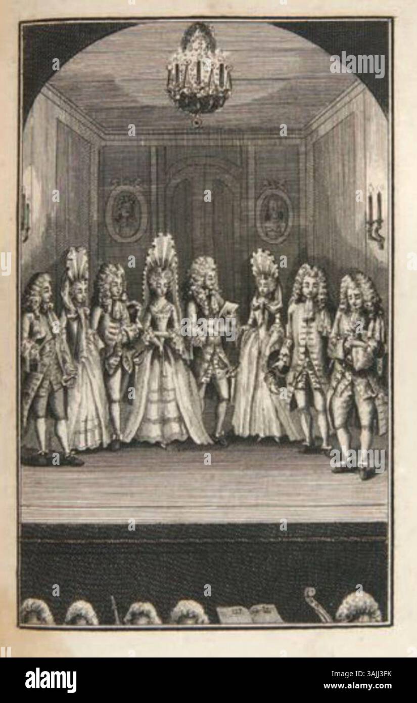 This etching from Louis Binet’s 'Les Nuits de Paris' presents a scene ...