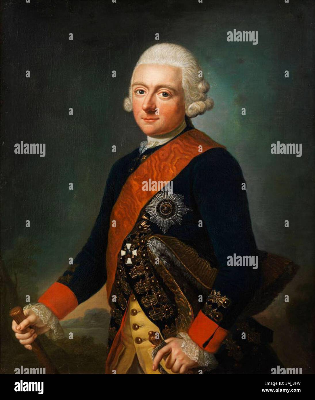 This 18th-century portrait shows Prince Friedrich Eugen of Württemberg ...